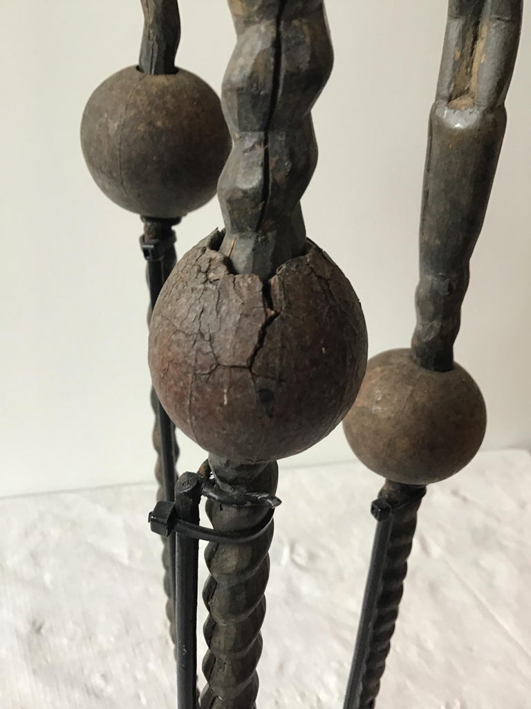 Set of 3 African Stick Figures at 1stDibs