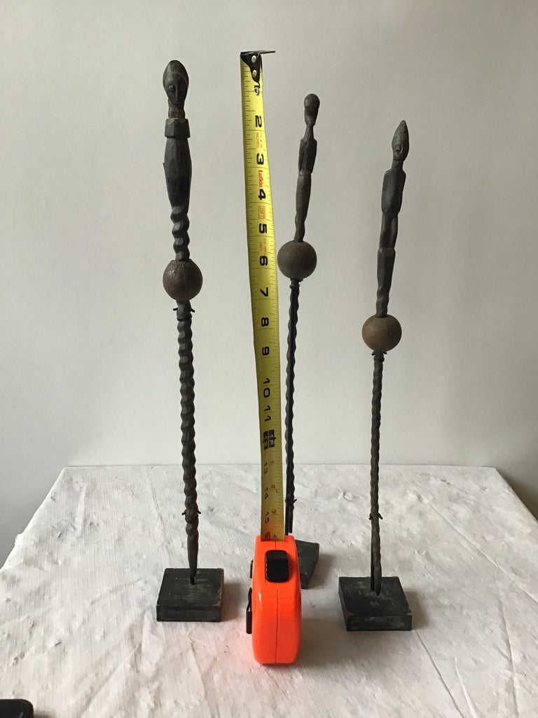 Set of 3 African Stick Figures at 1stDibs