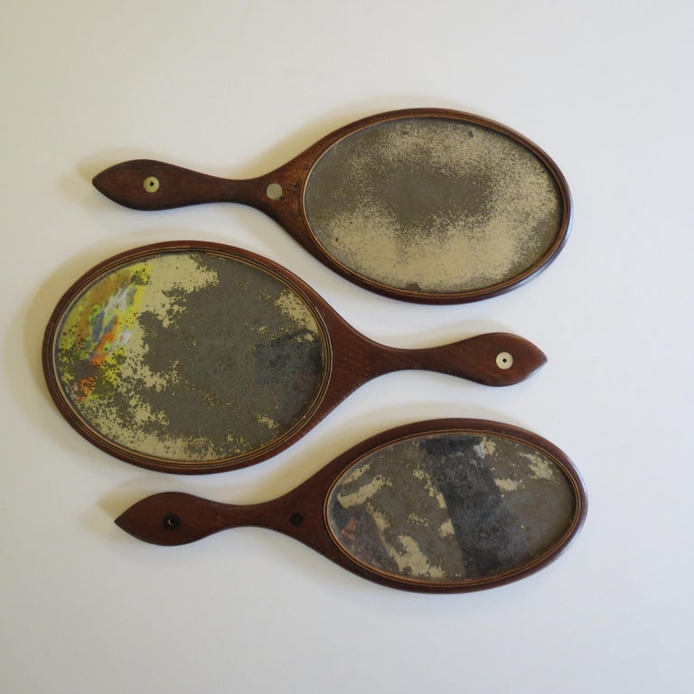 Set of 3 Antique Georgian Early Victorian Mirrors For Sale at 1stDibs