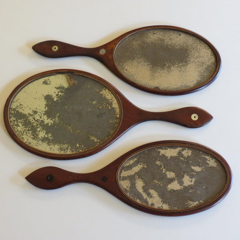 Set of 3 Antique Georgian Early Victorian Mirrors For Sale at 1stDibs