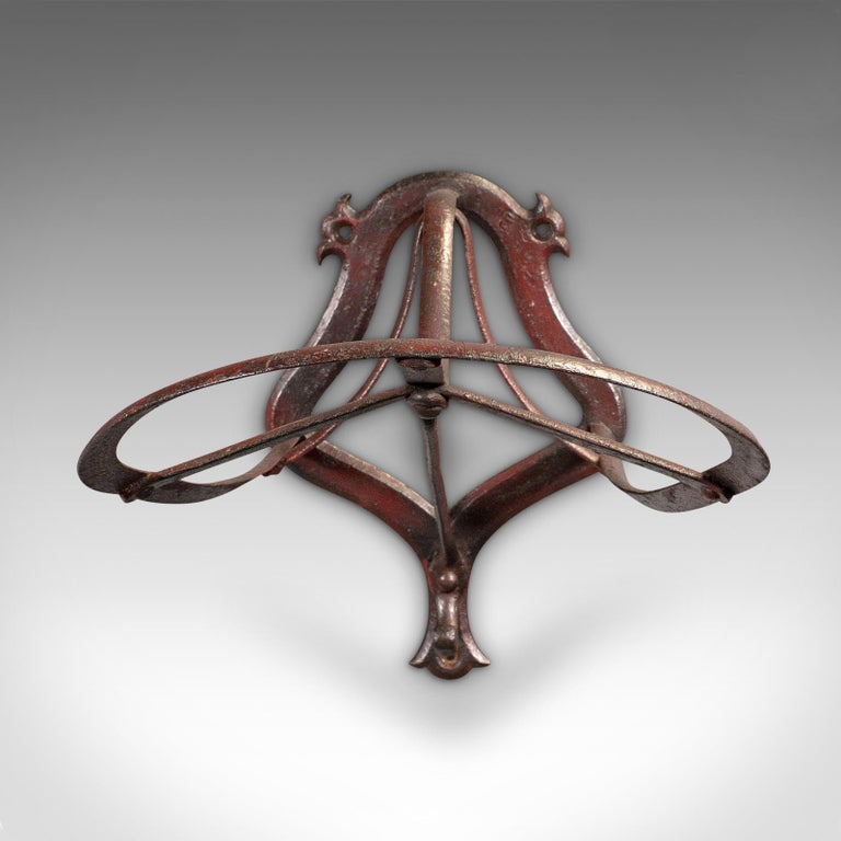 Set of 3 Antique Saddle Racks, English, Iron, Wall Mount, Equestrian ...