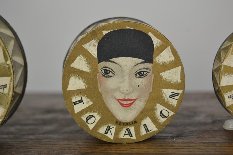 Set of 3 Art Deco Tokalon Petalia Powder Boxes, Design René Lalique ...