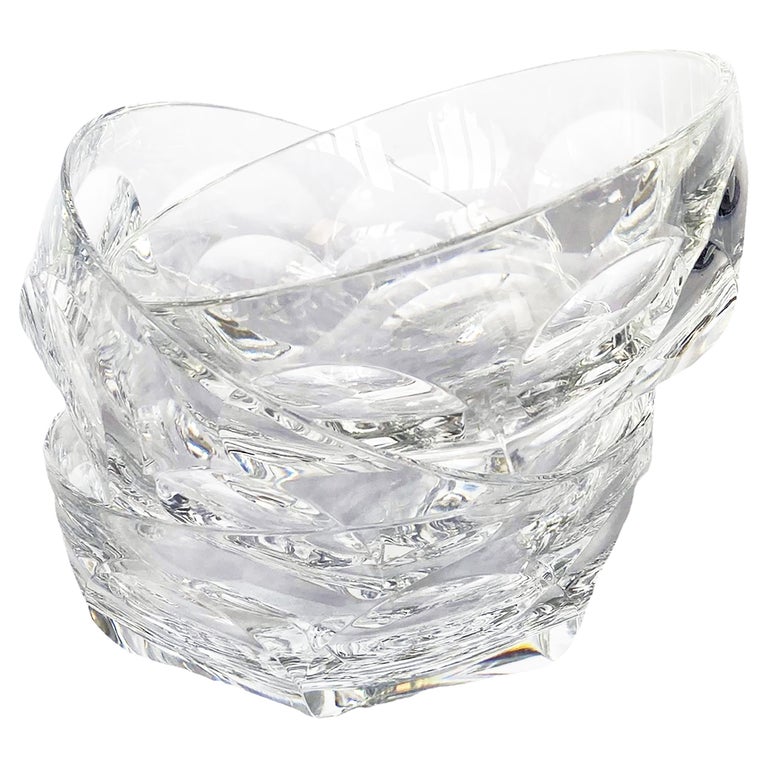 Set von 3 BACCARAT Frankreich signierte Vintage-Cocktail-Schalen zum ...