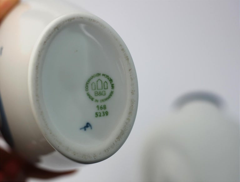 Set of 3 Bing and Grøndahl Vases Abstract Hand Painting and Stoneware ...