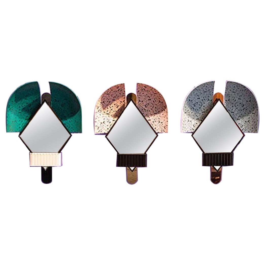 Bonnet Mirror by Houtique, Green For Sale at 1stDibs