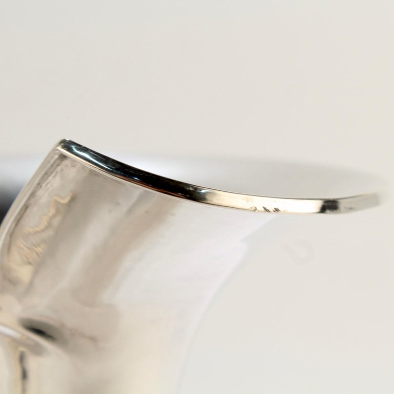 Set of 3 Brazilian Modernist .900 Solid Silver Flower Vases For Sale at ...