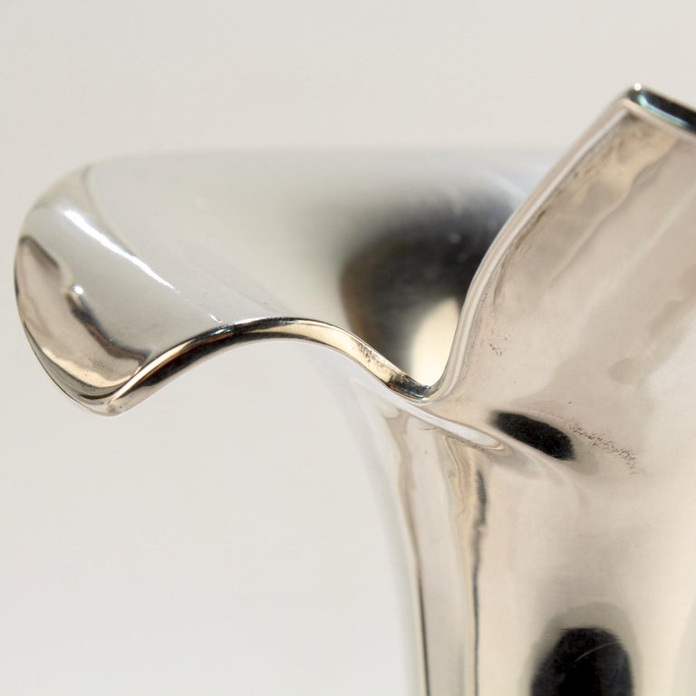 Set of 3 Brazilian Modernist .900 Solid Silver Flower Vases For Sale at ...