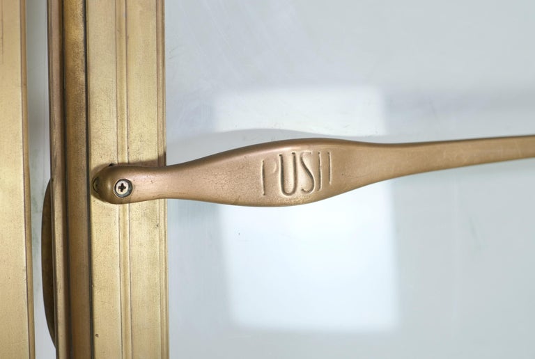 Set of 3 Bronze Exterior Lobby Doors For Sale at 1stDibs