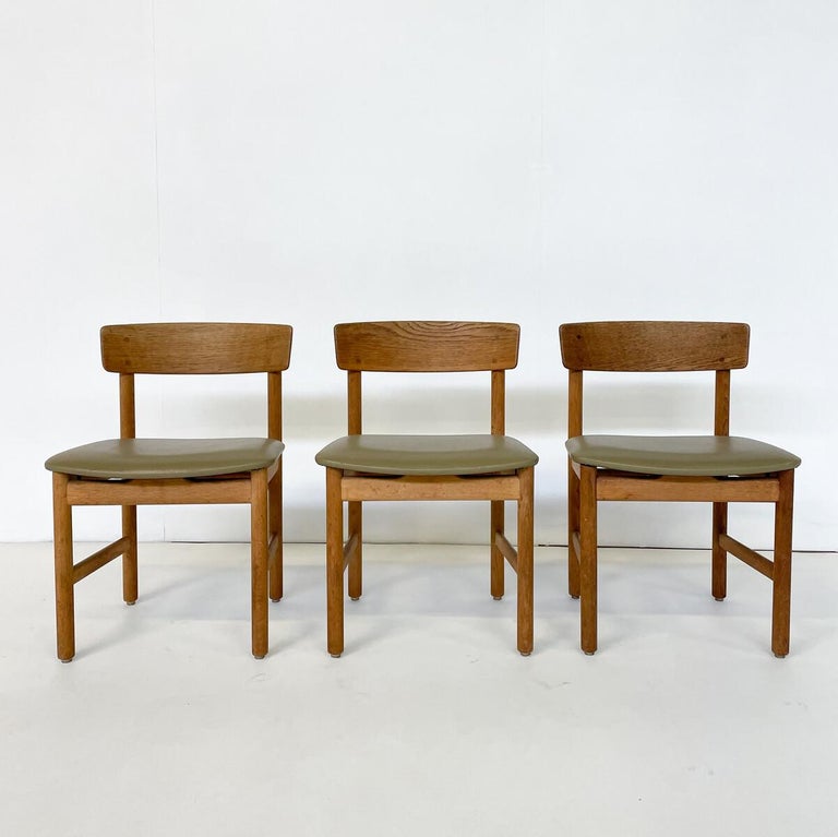Set of 3 Dining Chairs Model 236 by Børge Mogensen, Denmark, 1950s For ...