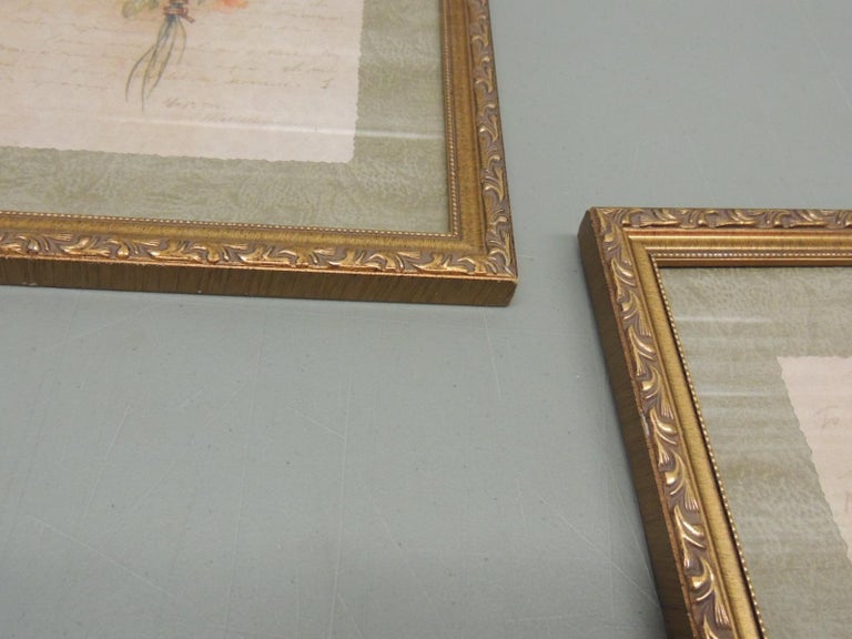 Set of '3' Framed Love Letters Art Prints For Sale at 1stDibs