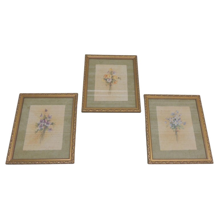 Set of '3' Framed Love Letters Art Prints For Sale at 1stDibs