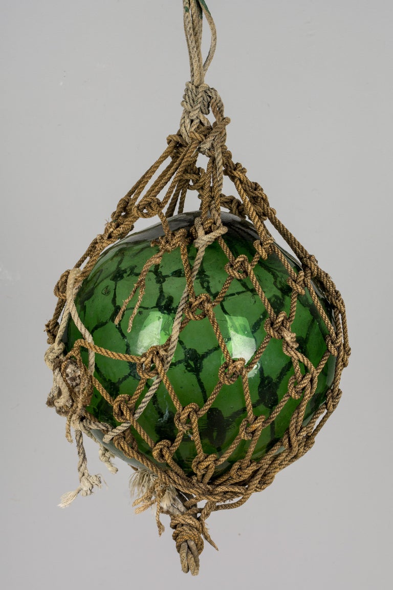 Set of 3 Glass Japanese Fishing Net Floats at 1stDibs