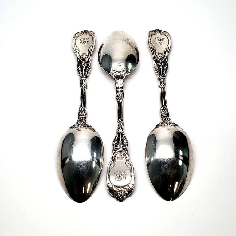 Set of 3 Gorham Mythologique Sterling Silver Serving Spoons with ...