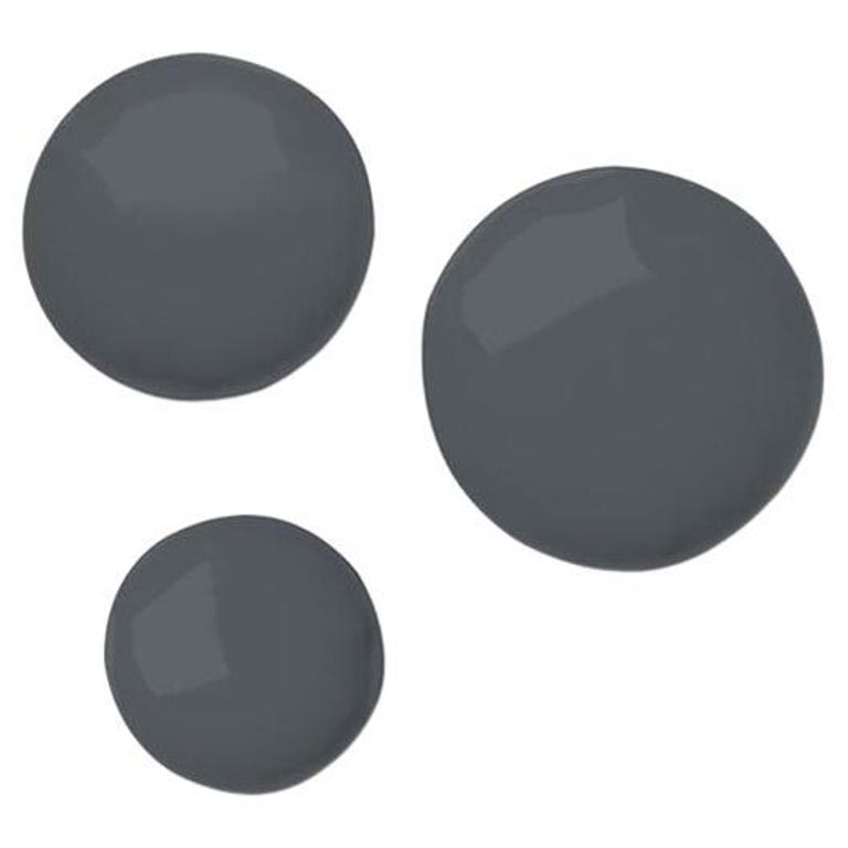 Set of 3 Graphite Pin Wall Decor by Zieta For Sale at 1stDibs
