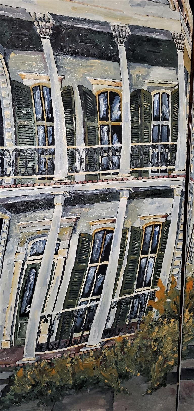 Triptych Oil on Canvas Panels Of New Orleans French Quarter Houses For Sale at 1stDibs ...
