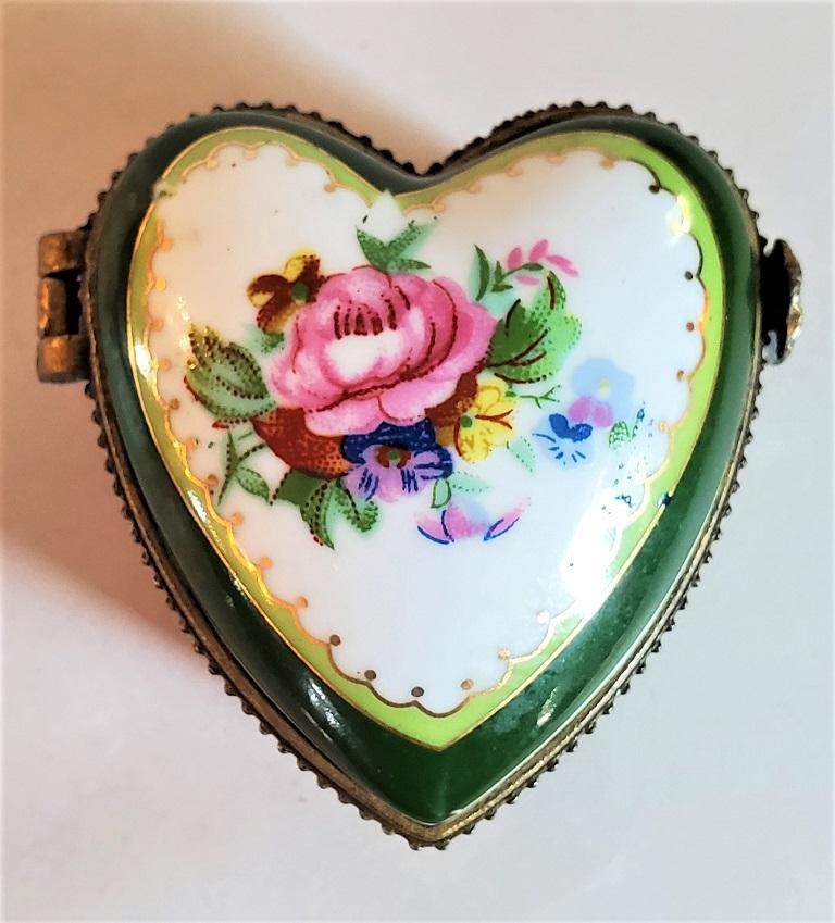 Set of 3 Limoges Style Ring or Snuff Boxes For Sale at 1stDibs