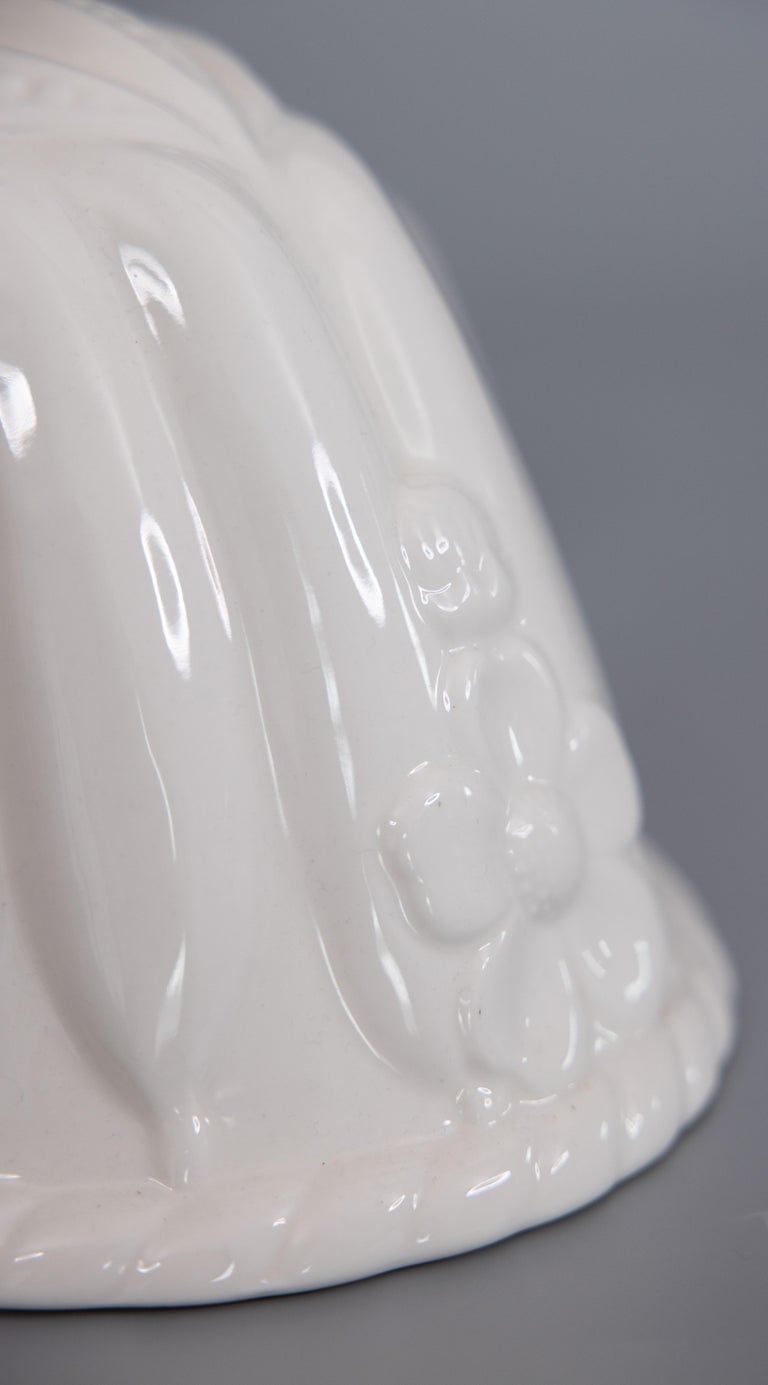Set of 3 Mid-Century French White Ceramic Jelly Pudding Molds Wall ...