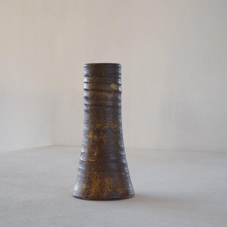 Set of 3 Mid Century Mobach Pottery Vases For Sale at 1stDibs