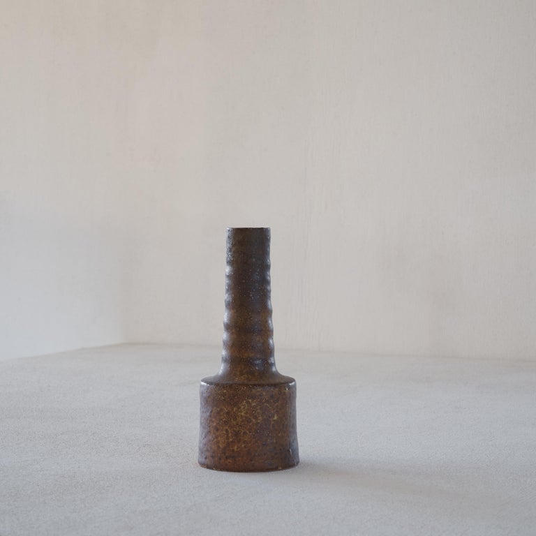 Set of 3 Mid Century Mobach Pottery Vases For Sale at 1stDibs
