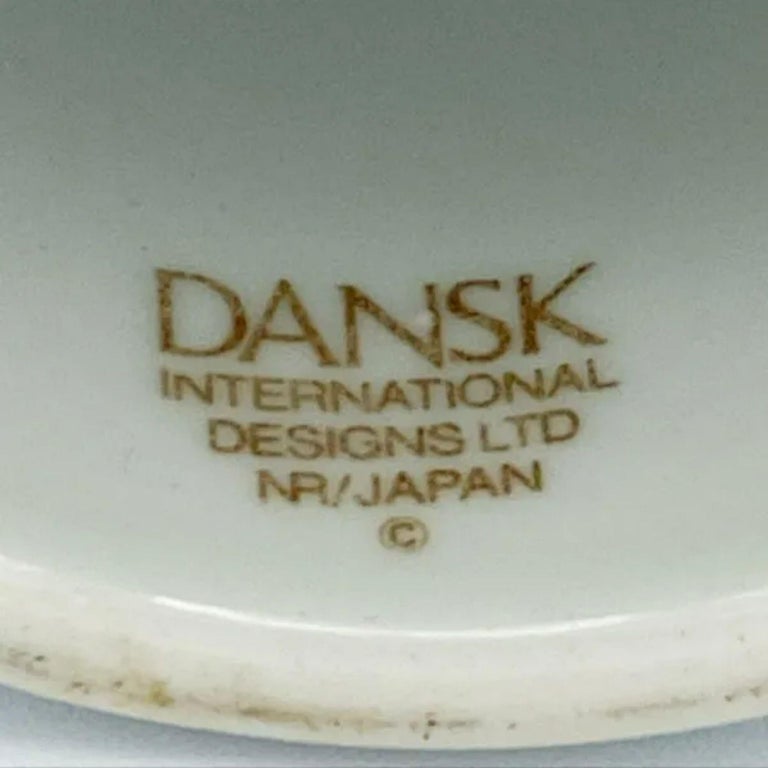 Set of 3 Mid-Century Porcelain Candle Holders by Dansk For Sale at 1stDibs