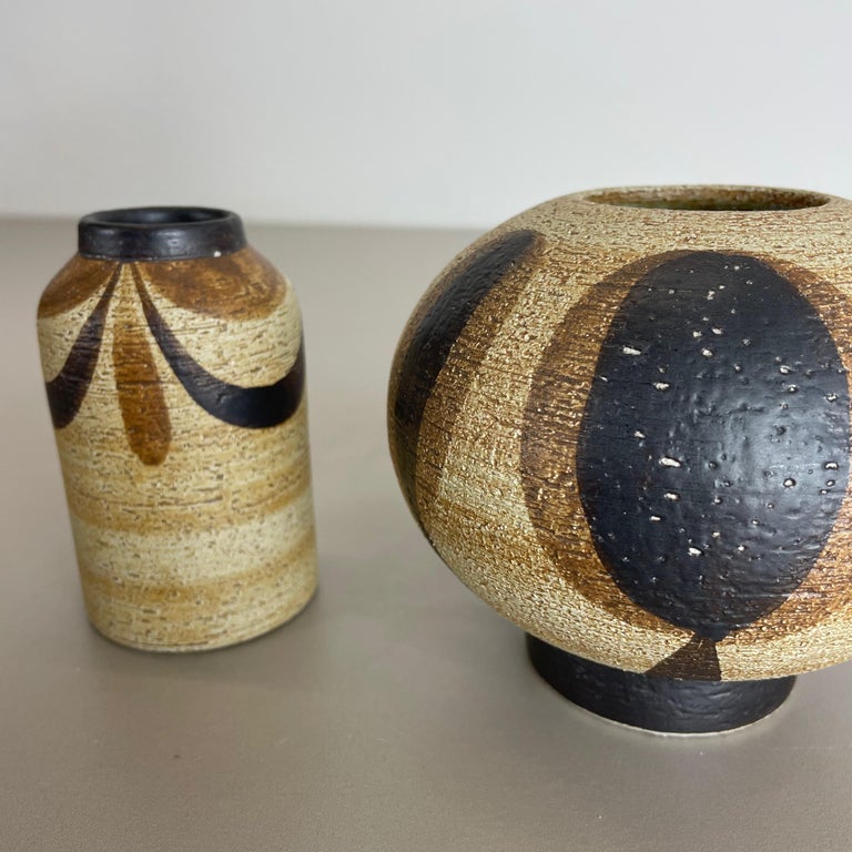 Set of 3 Modernist 1970s Vase Sculptures Peter Müller for Sgrafo Modern ...