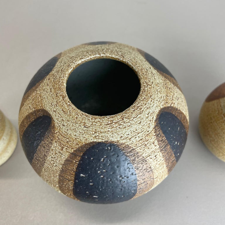 Set of 3 Modernist 1970s Vase Sculptures Peter Müller for Sgrafo Modern ...