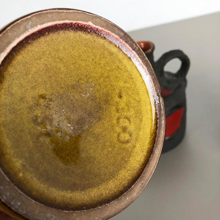 Set of 3 Original 1970 Ceramic Studio Pottery Vase by Roth Ceramics ...