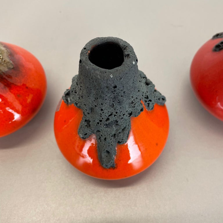 Set of 3 Original 1970 Ceramic Studio Pottery Vase by Roth Ceramics ...