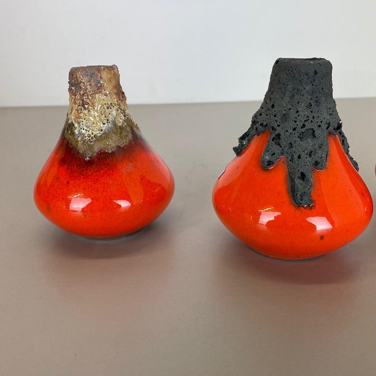 Set of 3 Original 1970 Ceramic Studio Pottery Vase by Roth Ceramics ...