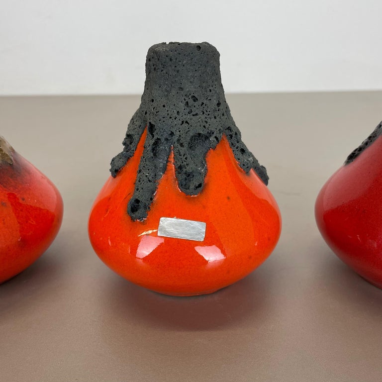 Set of 3 Original 1970 Ceramic Studio Pottery Vase by Roth Ceramics ...