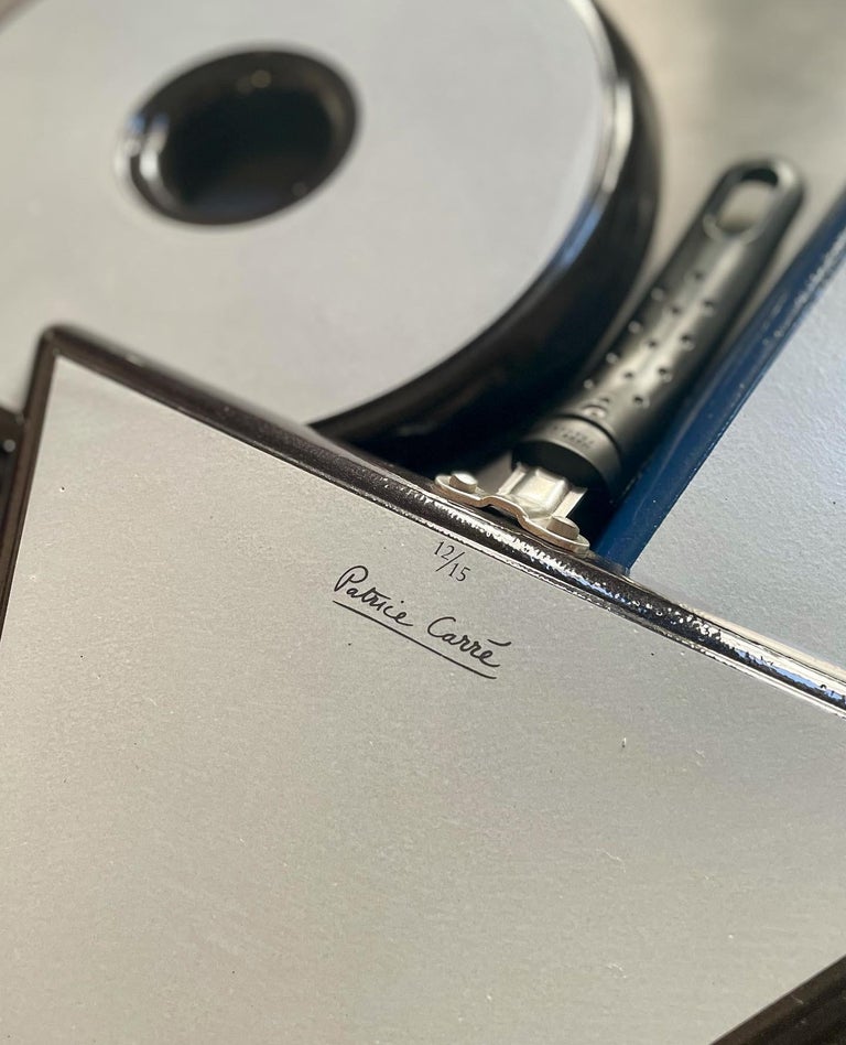 Set of 3 Pans TEFAL Design Patrice Carré, France 2000s, Square, Round ...