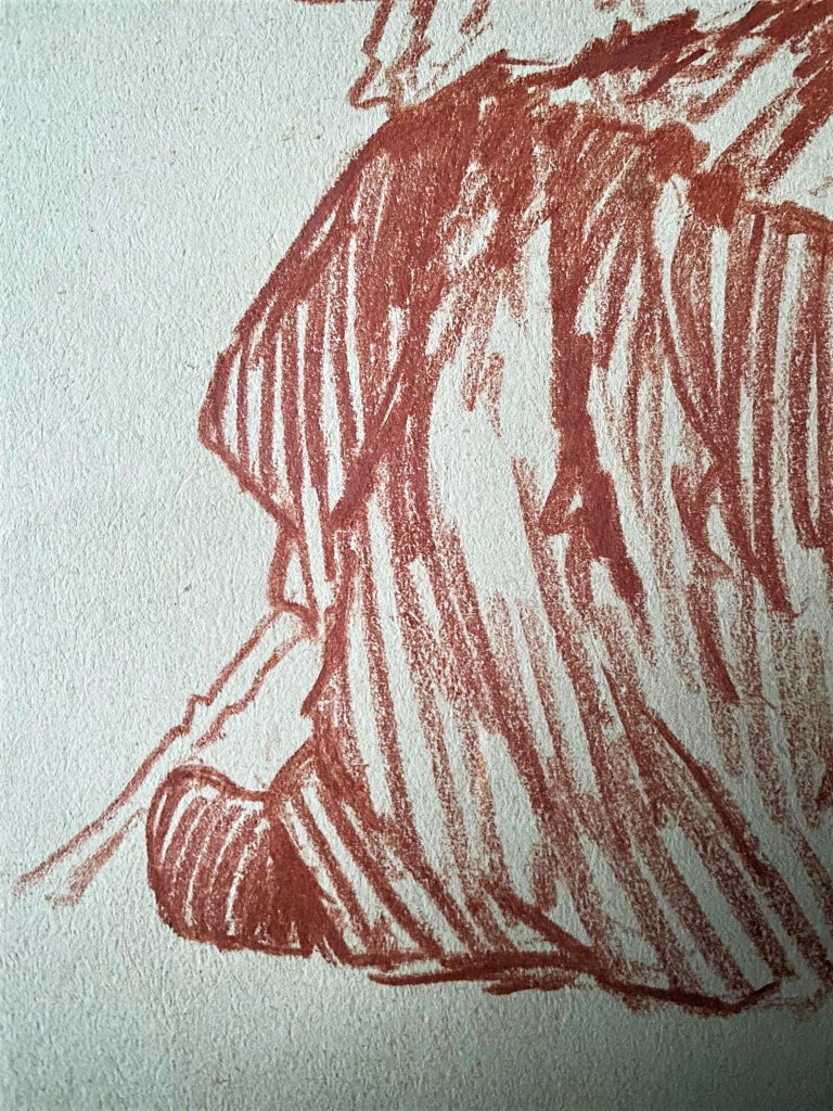 Set of 3 Sanguine Drawings 20th Century For Sale at 1stDibs