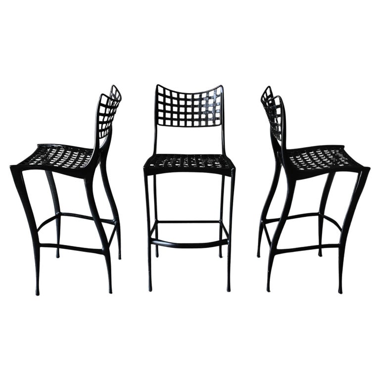 Ensemble de 3 tabourets de bar Sol y Luna Gazelle de Dan Johnson, 1980 ...