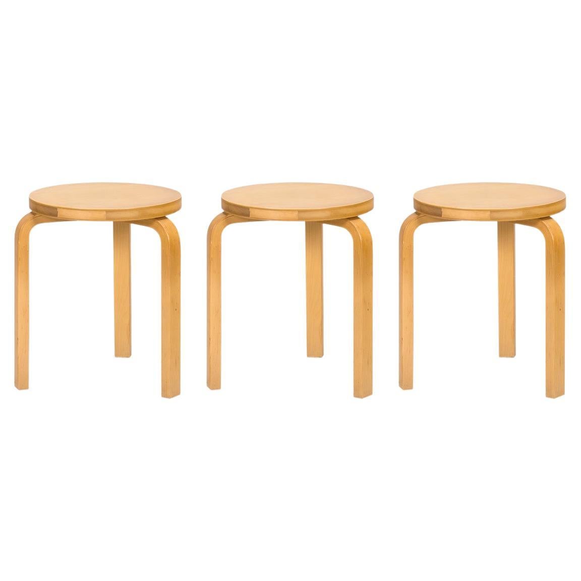 Set of 2 Stackable Oak Stools by Rud Thygesen and Johnny Sørensen ...