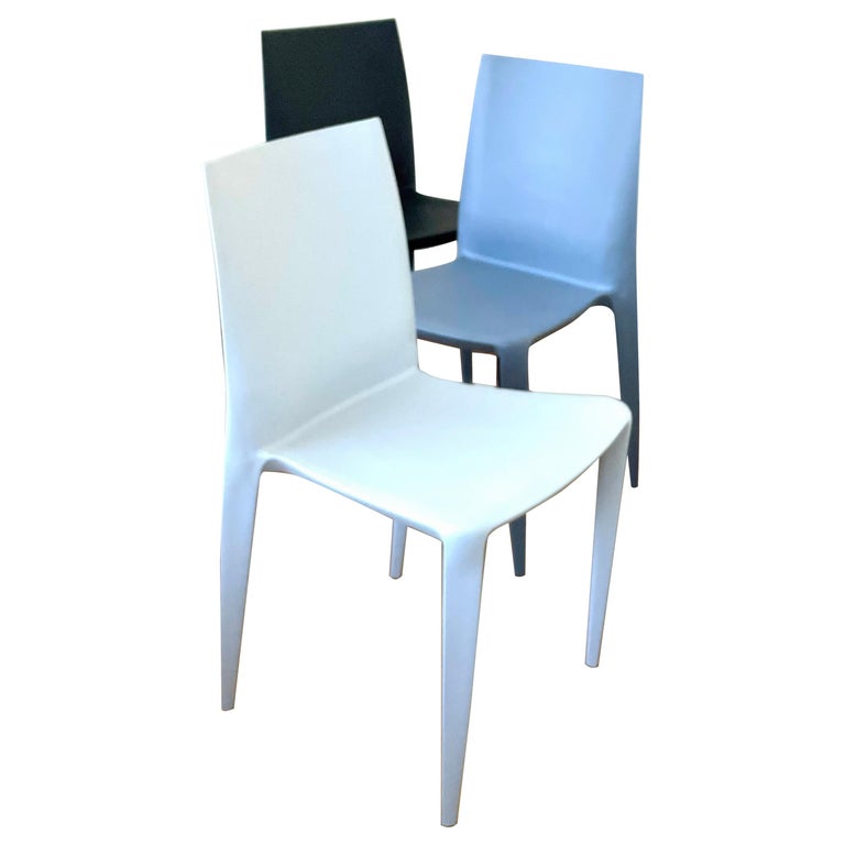 Set of 3 Stackable Chairs Designed by Mario Bellini for Heller, Italy ...