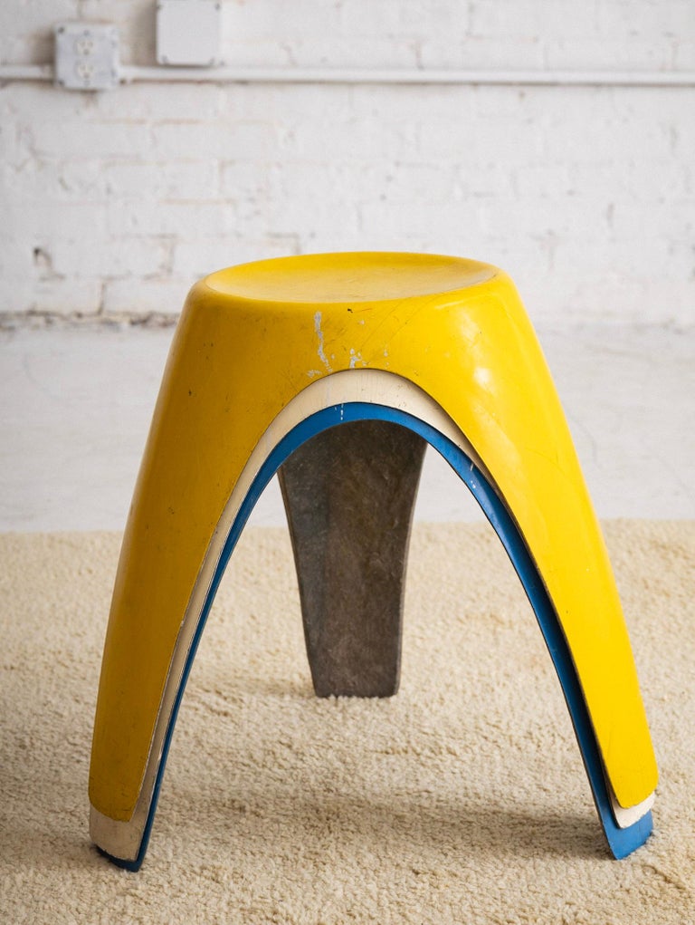 Set of 3 Stacking Fiberglass "Elephant" Stools in the Style of Sori ...