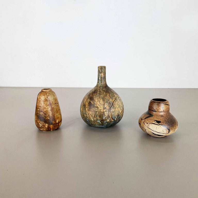 Set of 3 Studio Pottery Sculptural Objects Gerhard Liebenthron, Germany ...
