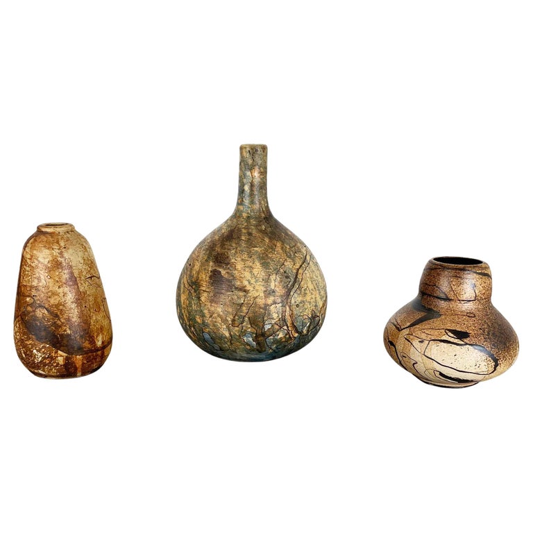 Set of 3 Studio Pottery Sculptural Objects Gerhard Liebenthron, Germany ...