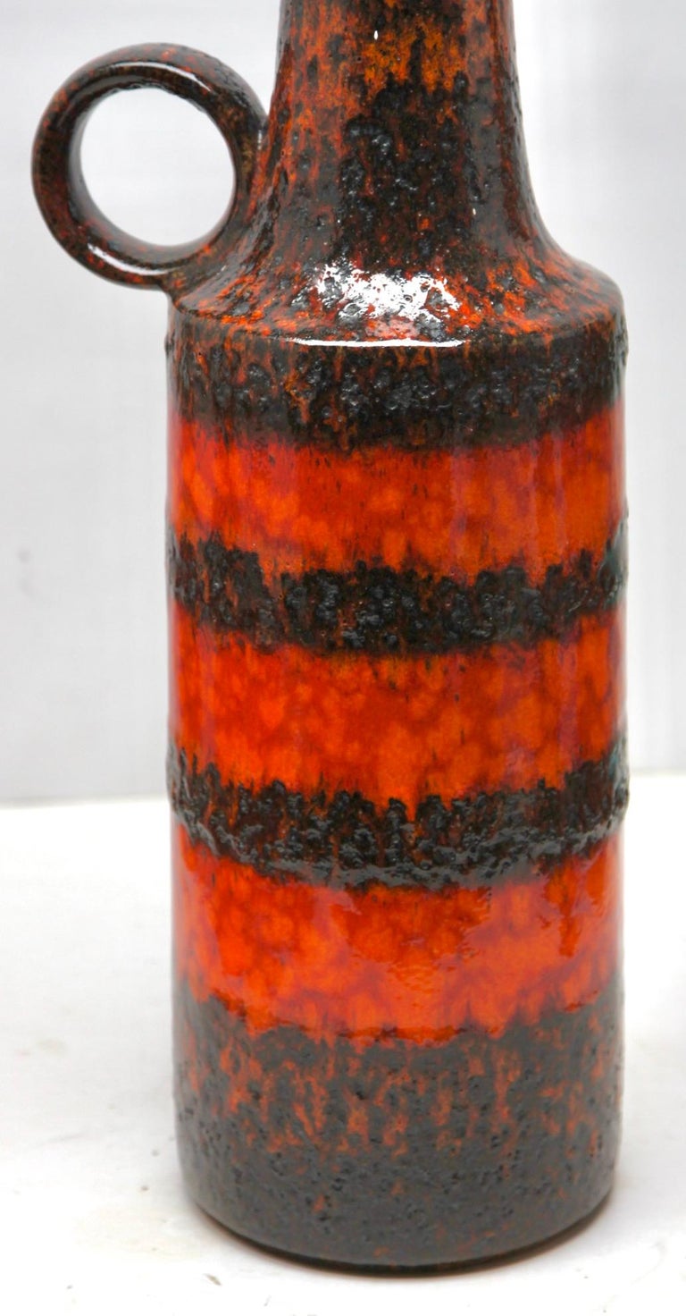 Vintage, Scheurich Sundown Vase, whit handle , W-Germany, 1960s For ...