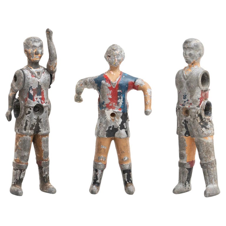 Set of 3 Table Soccer Traditional Spanish Figures, circa 1950 For Sale ...