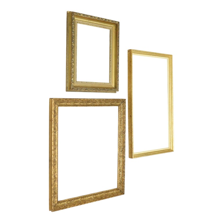 antique gold frames set