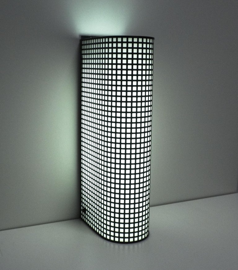 Set of 5 Wire Mesh Grid Lucite Wall Lights Post-Modern, Italy For Sale ...