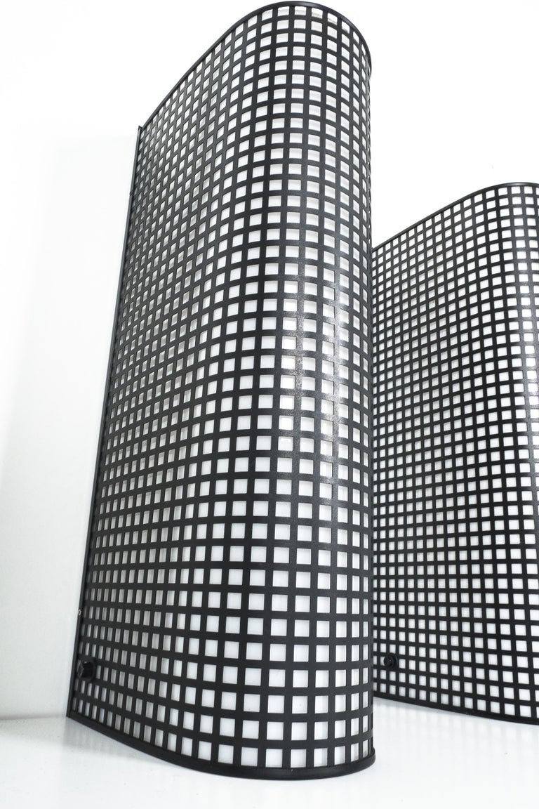 Set of 5 Wire Mesh Grid Lucite Wall Lights Post-Modern, Italy For Sale ...