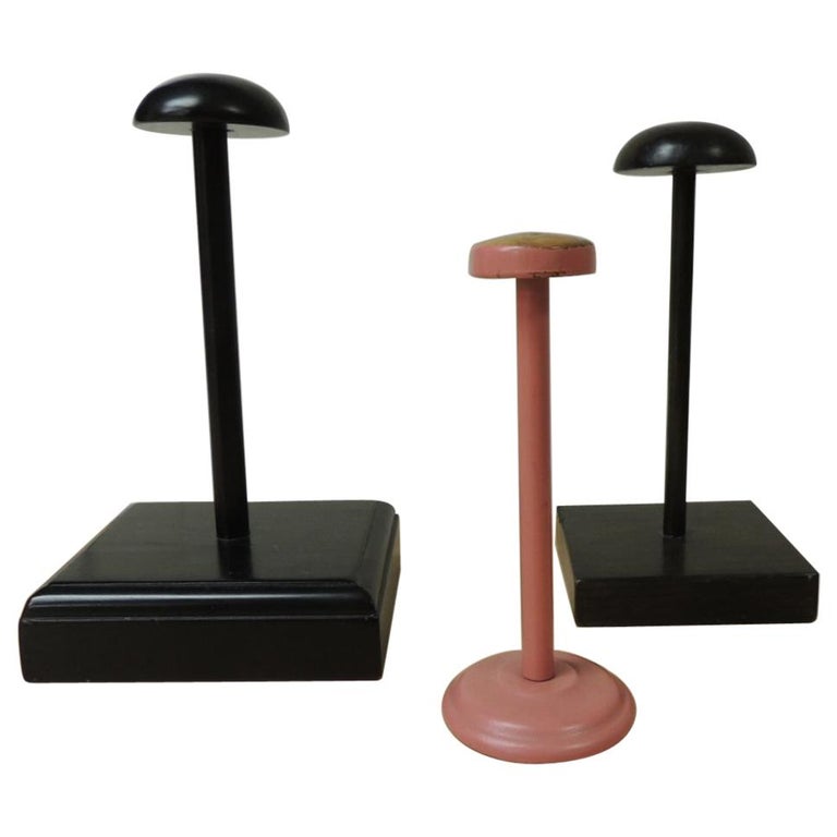 Set of '3' Wood Hat Stands at 1stDibs | hat stands for sale