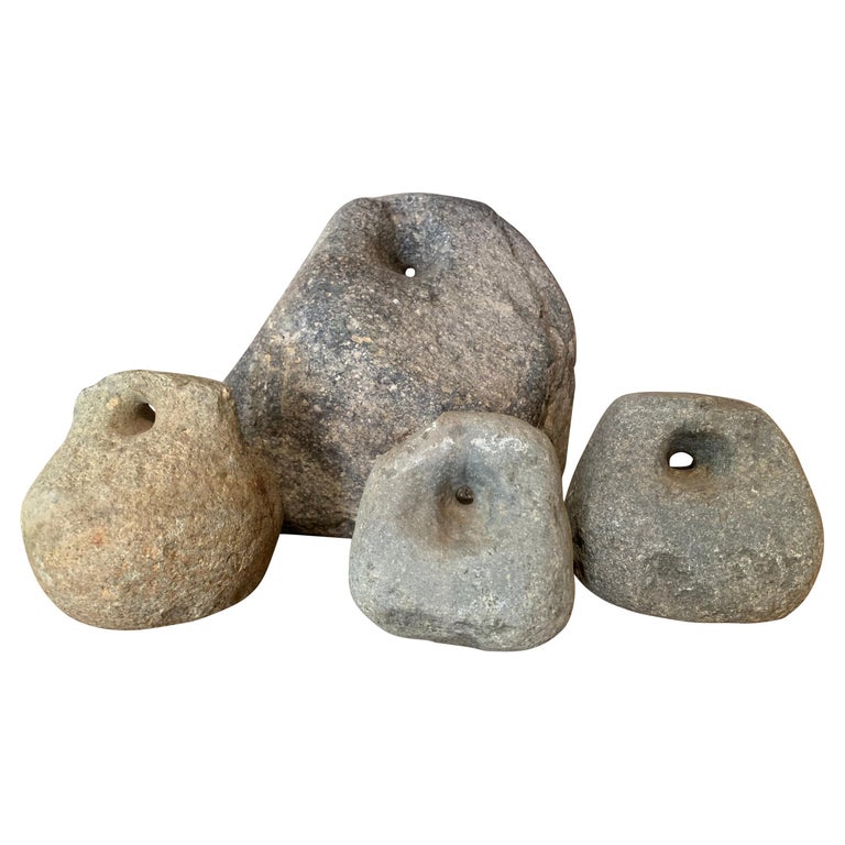 Set of 4 19th Century Chinese Stone Weights For Sale at 1stDibs