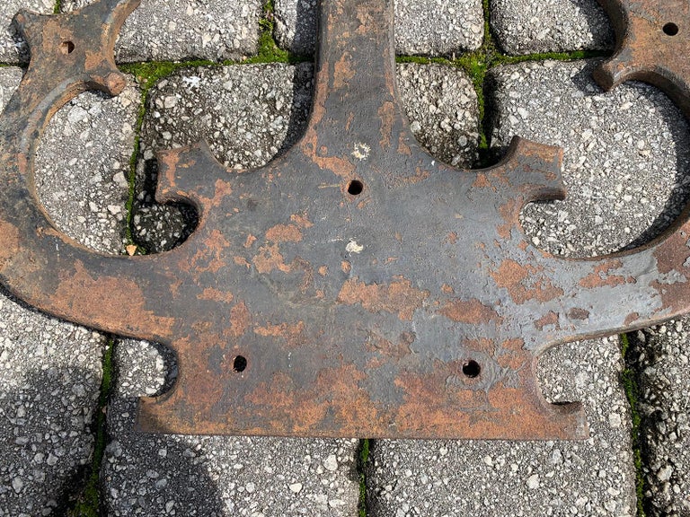 Set of ‘4’ 20th Century Hand-Forged Wrought Iron Architectural Door ...