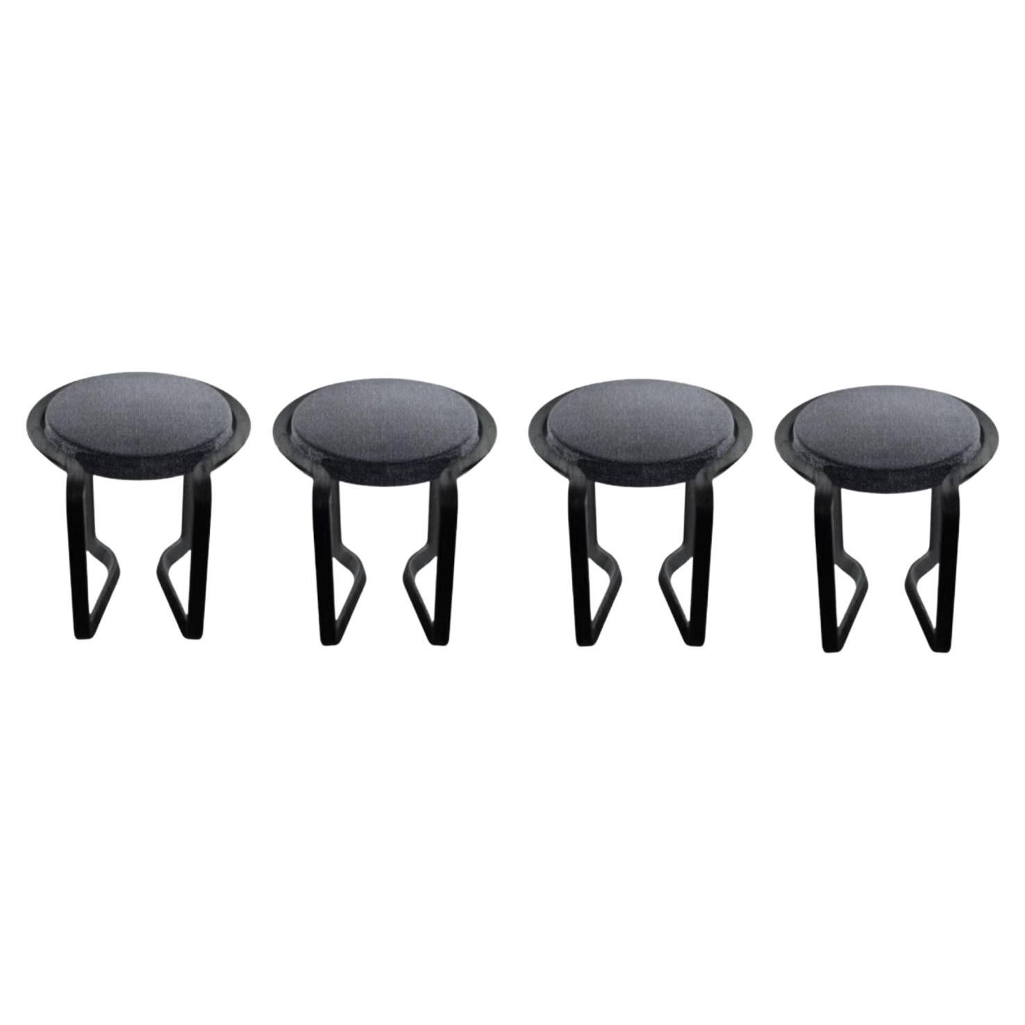 Set of 4 Stitz Stools Designed by Hans Roericht for Wilkhahn For Sale ...