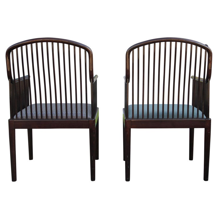 Set of 4 Andover Spindle Framed Dining Chairs by David Allen for ...
