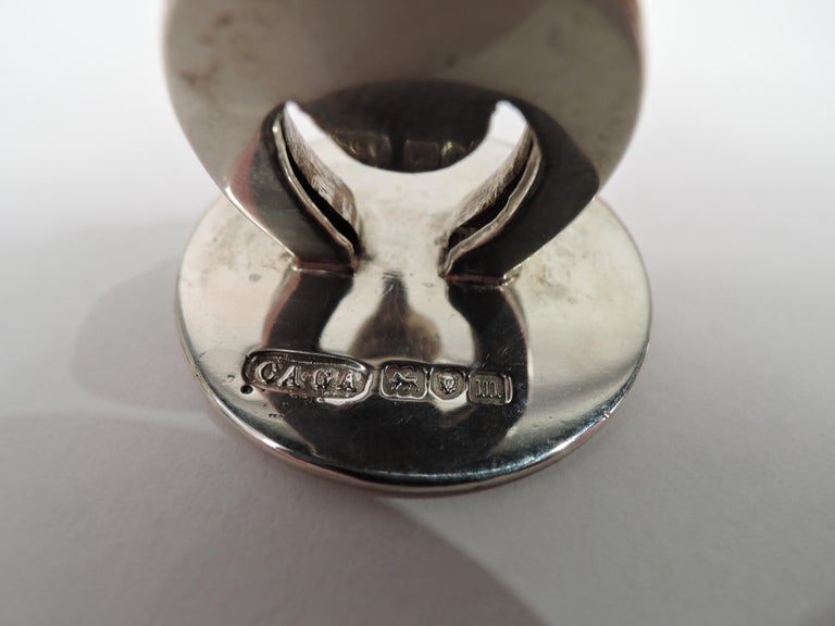 Set of 4 Antique Asprey English Edwardian Fox Hunt Place Card Holders ...