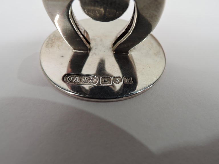 Set of 4 Antique Asprey English Edwardian Fox Hunt Place Card Holders ...